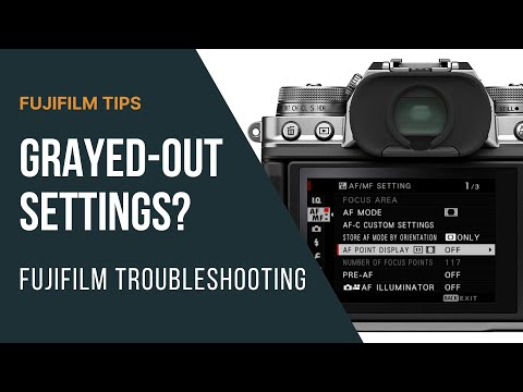 Why Are Fujifilm Settings Grayed Out? Fix Menu Lockouts & Limitations