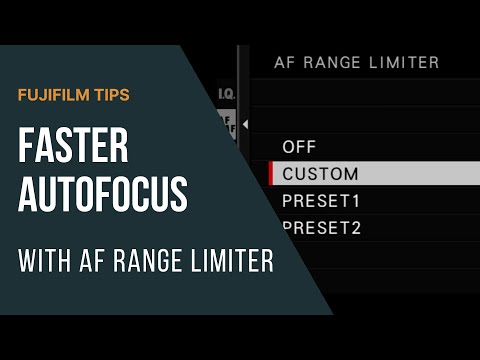 Faster Autofocus with Fujifilm's AF Range Limiter