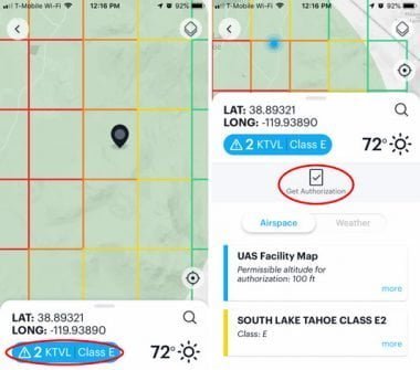 LAANC For Recreational Use Airspace Authorization