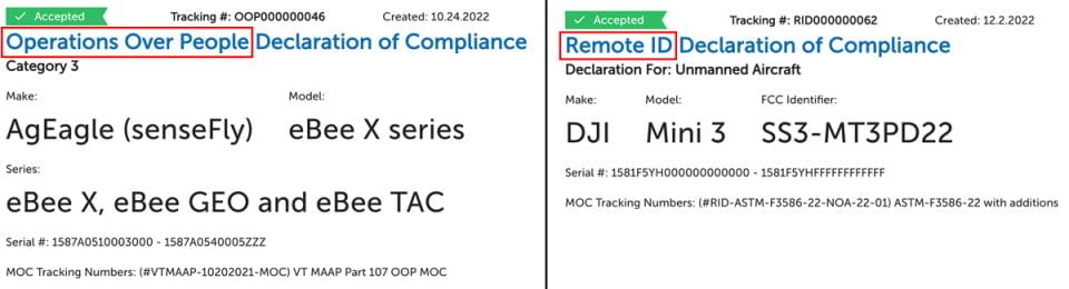What are Drone Declarations of Compliance? Do I Have One?
