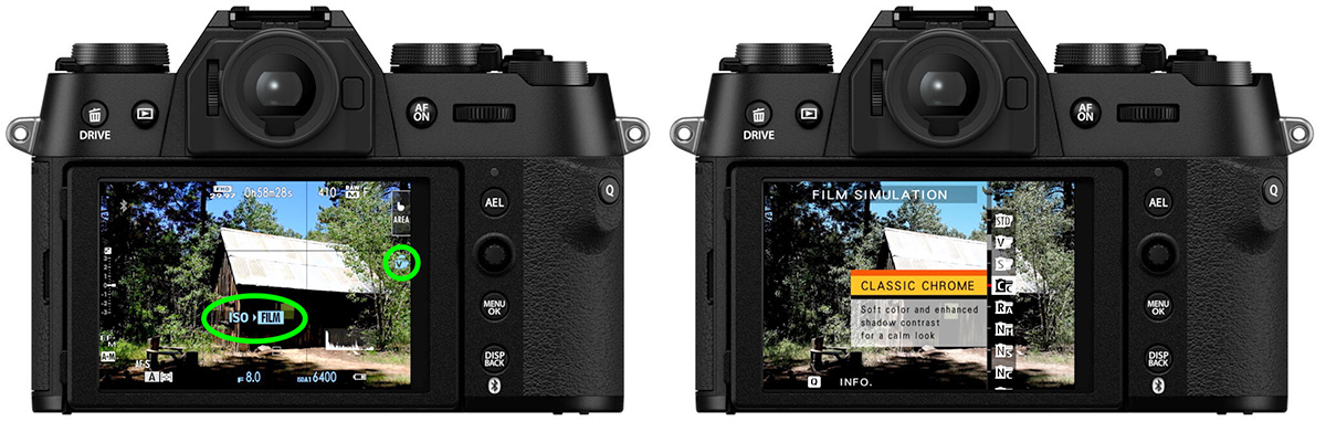 Using the Fujifilm X-T50 Film Simulation Dial